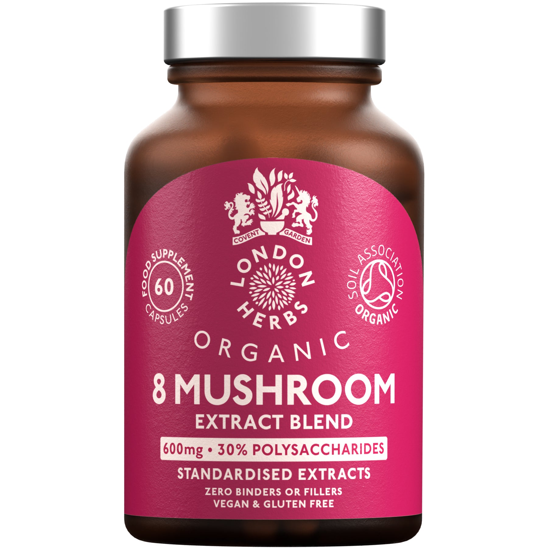 Organic 8 Mushroom Extract Blend | London Herbs®